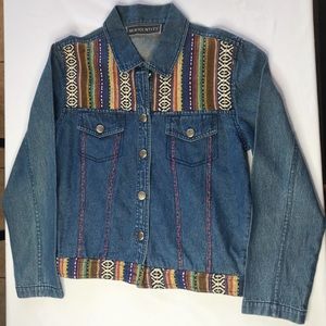 New Identity | Jackets & Coats | New Identity Boho Denim Jacket | Poshmark